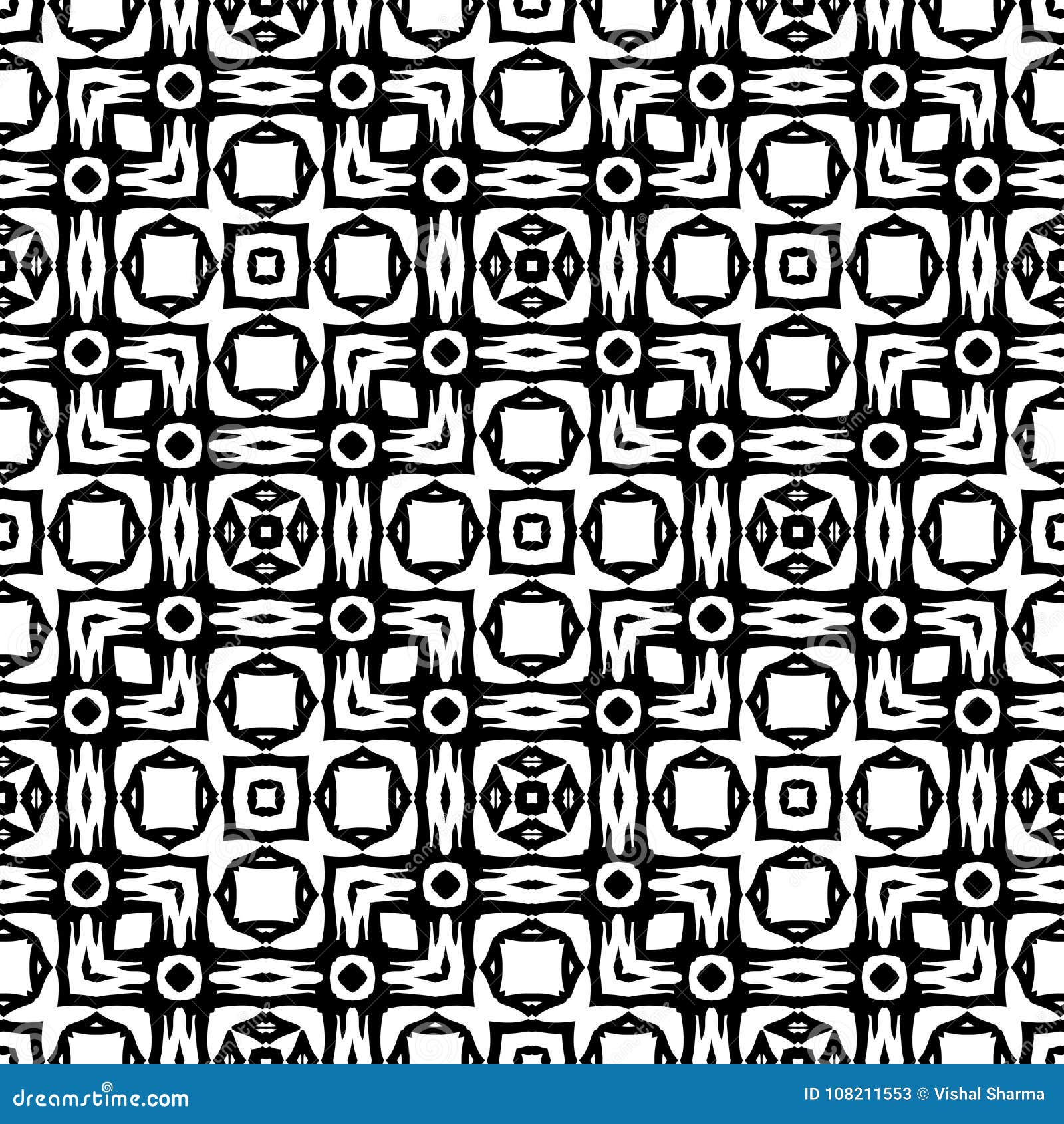 Vector Black White Repeat Designs Stock Vector - Illustration of black ...