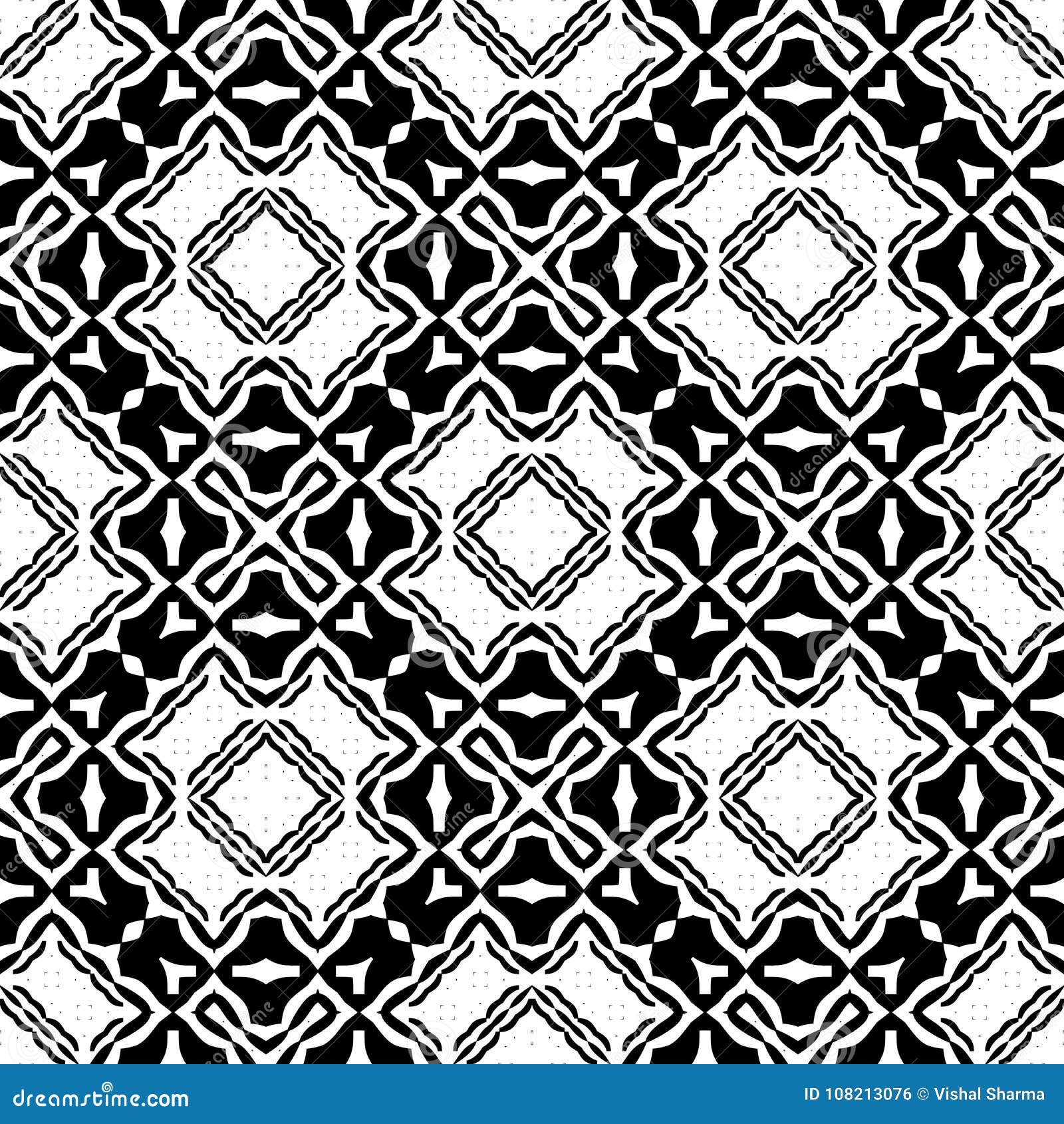 Vector Black White Repeat Designs Stock Vector - Illustration of ...