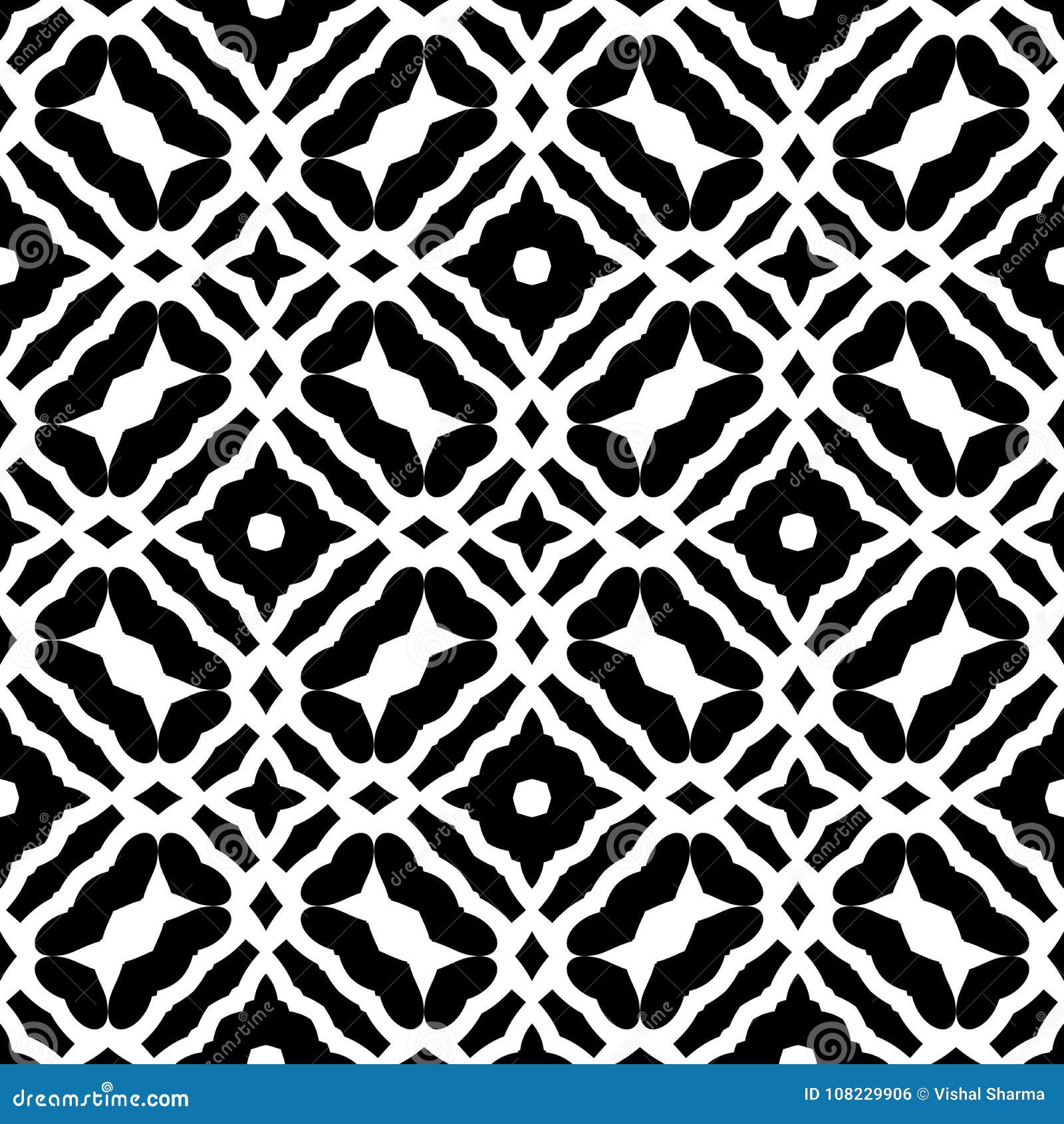 Vector Black White Repeat Designs Stock Vector - Illustration of ...