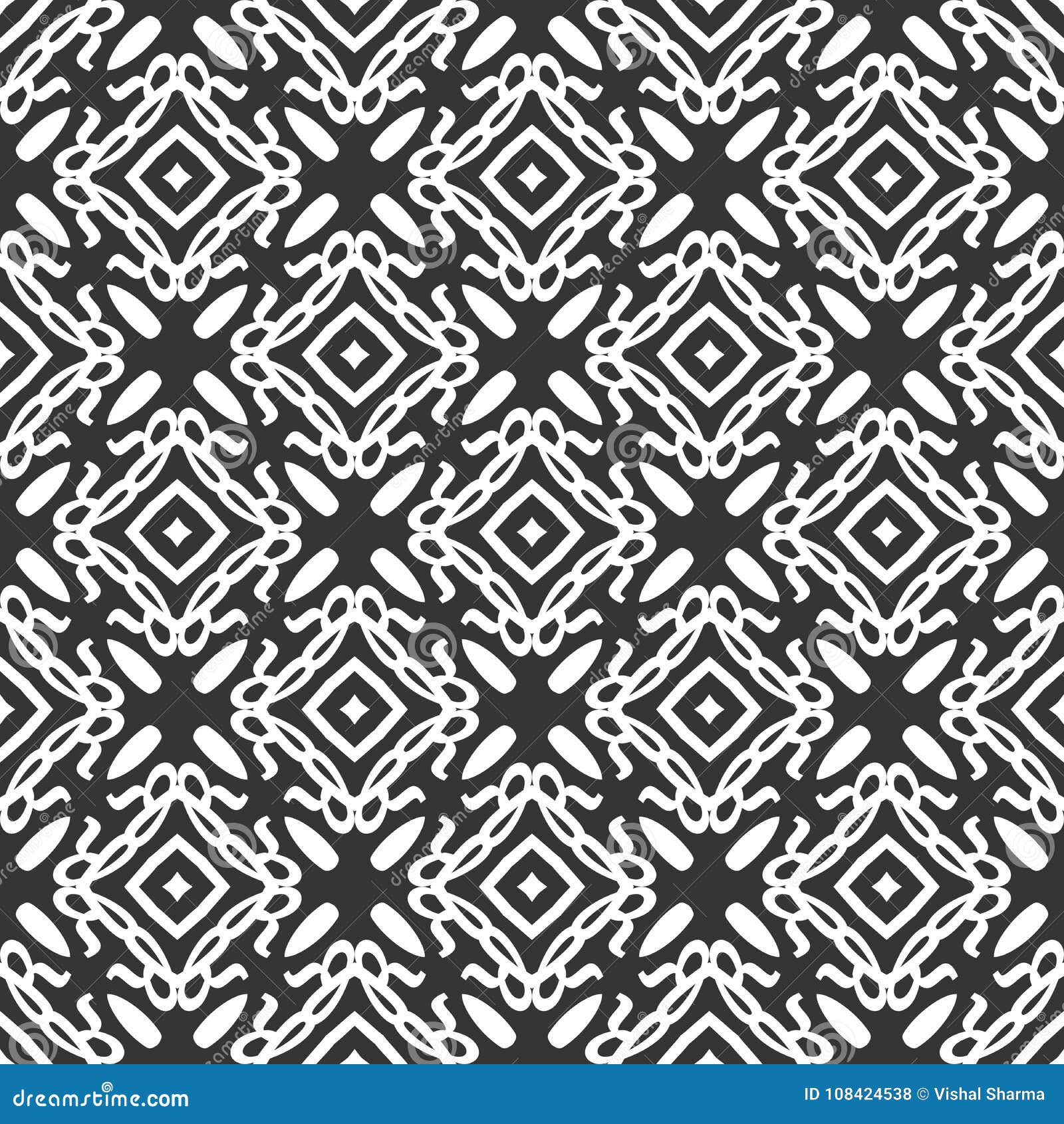 Vector Black White Repeat Designs Stock Vector - Illustration of ...