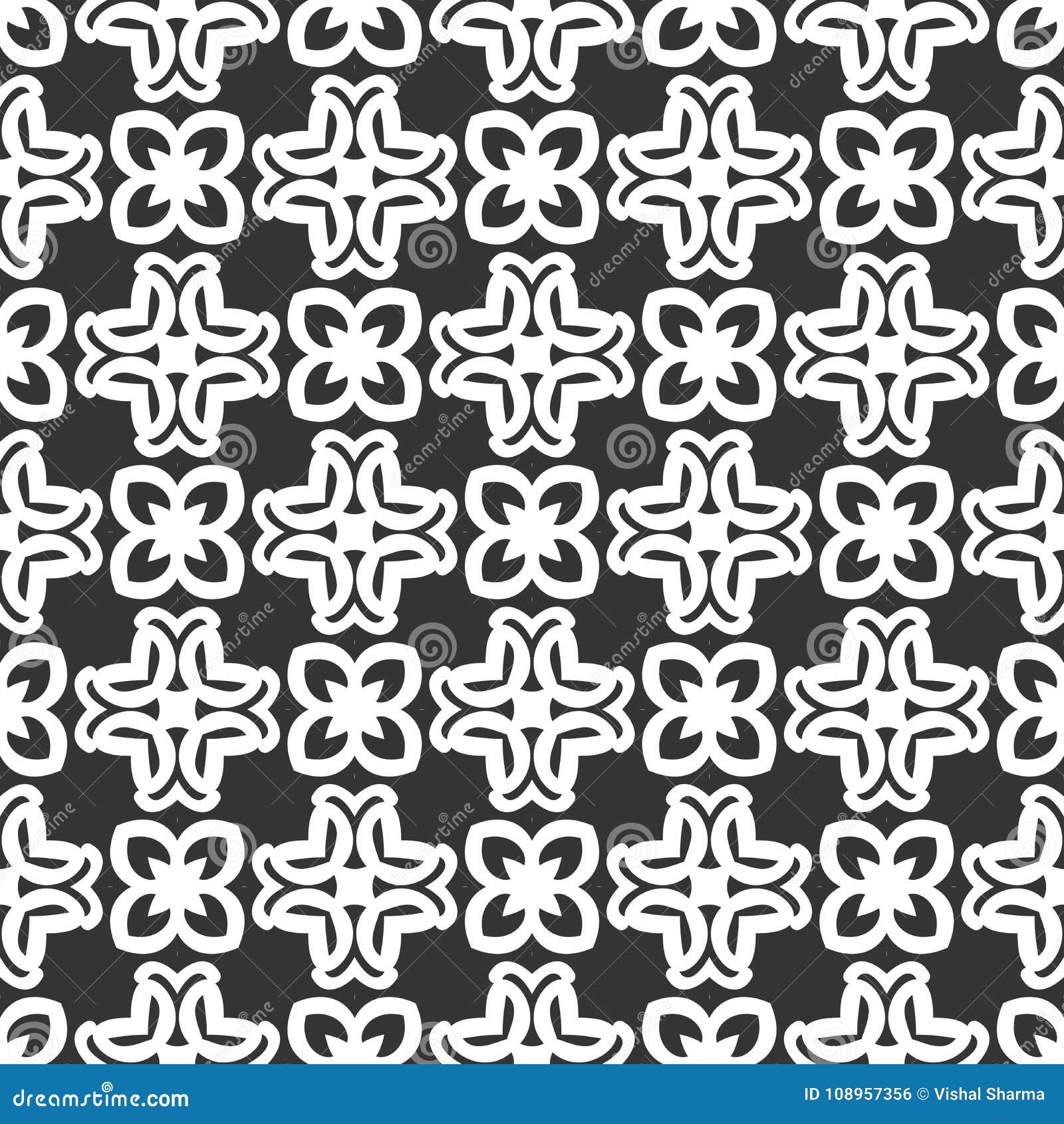 Vector Black White Repeat Designs Stock Vector - Illustration of ...