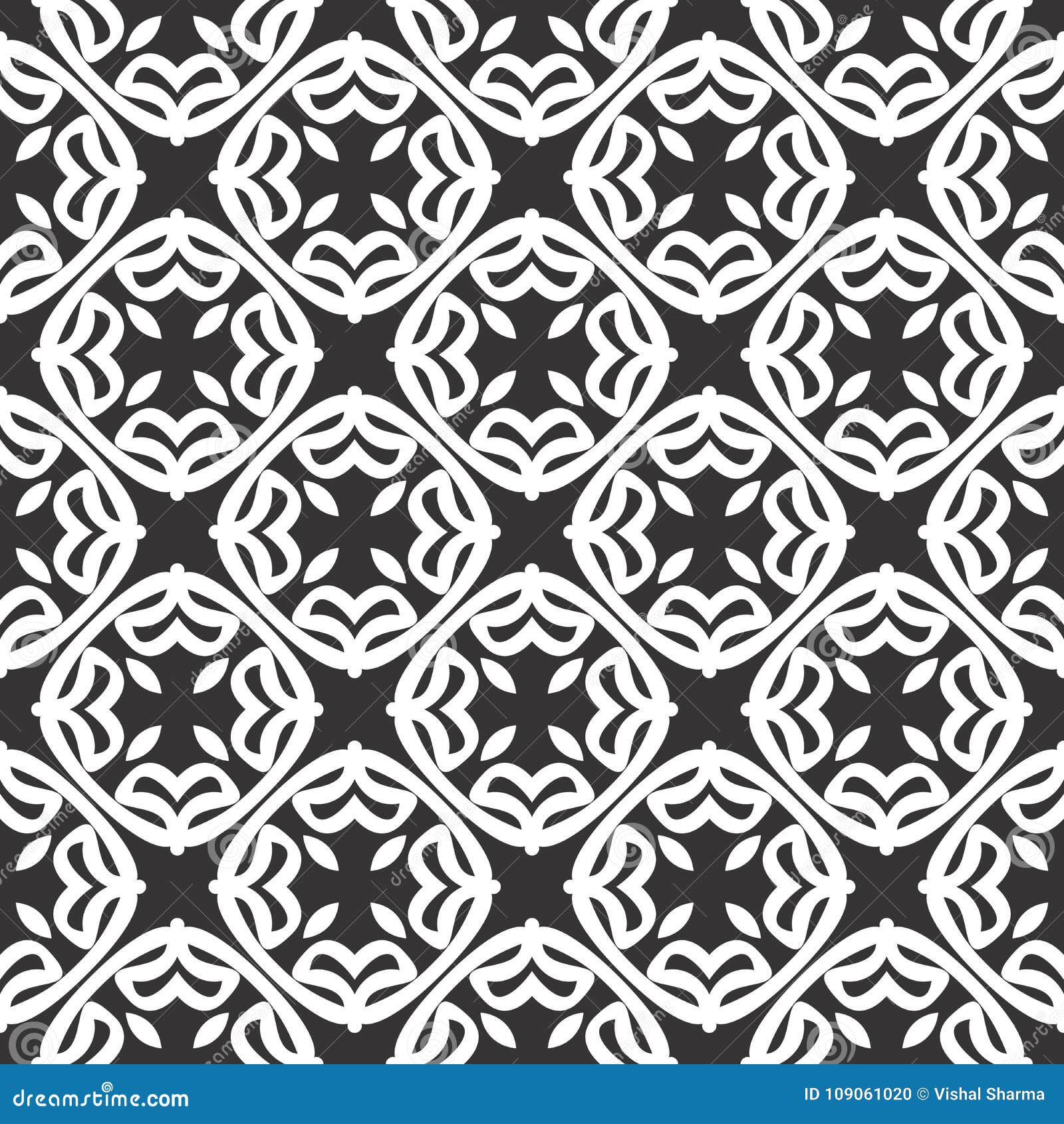 Vector Black White Repeat Designs Stock Vector - Illustration of ...