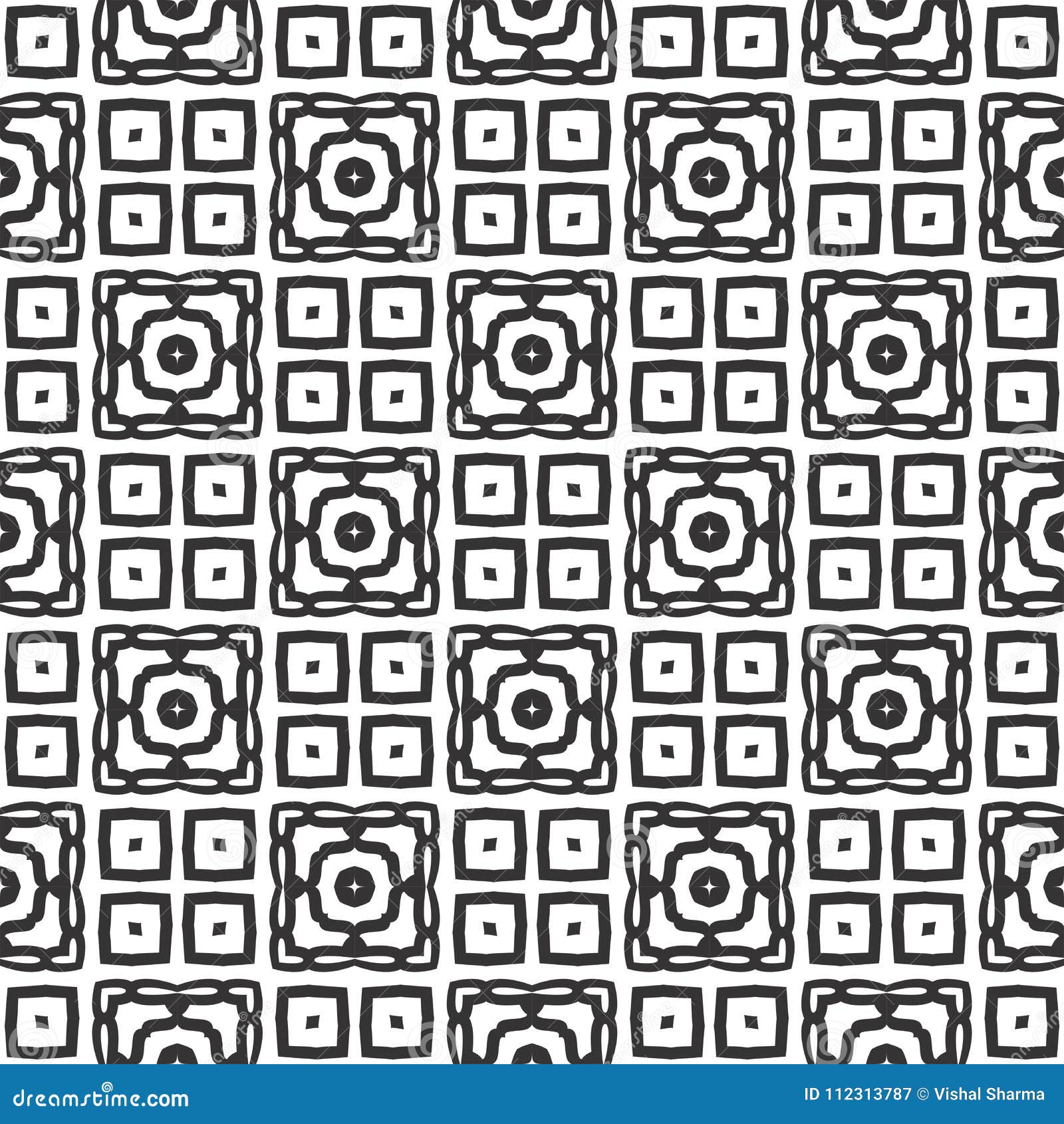 Vector Black White Repeat Designs Stock Vector - Illustration of white ...