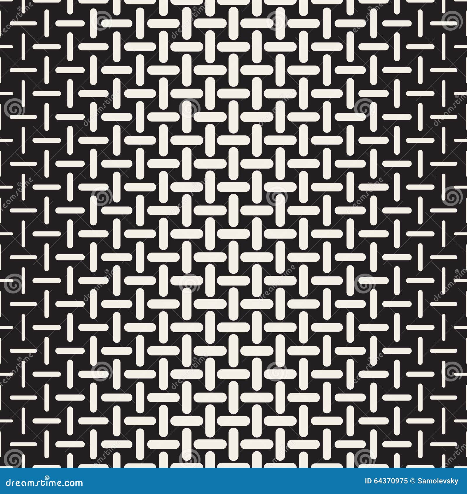 Vector Black and White Rounded Dash Lines Halftone Gradient Lattice ...