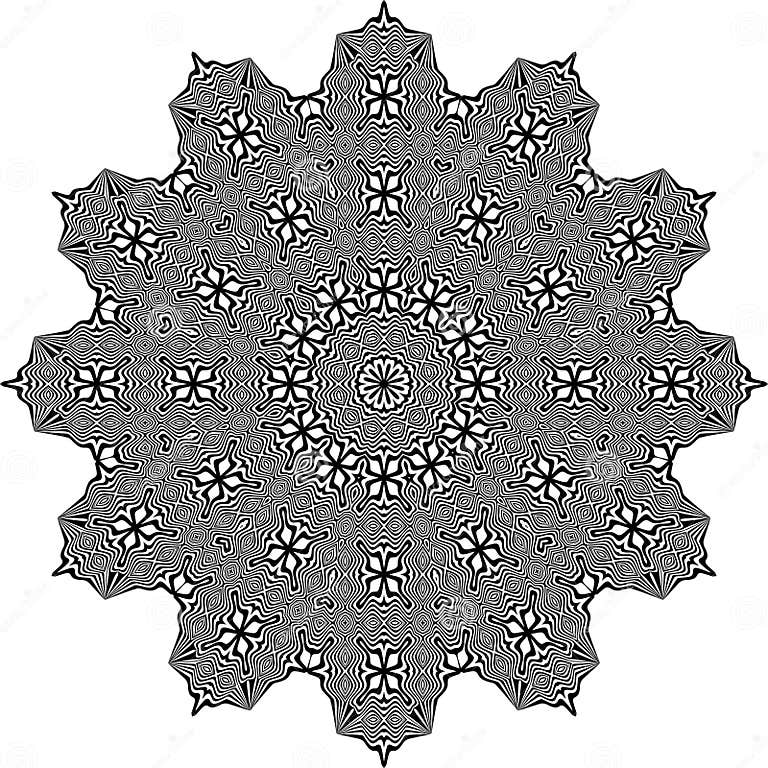 Vector Black and White Rounded Pattern Background, Vector Illustration ...