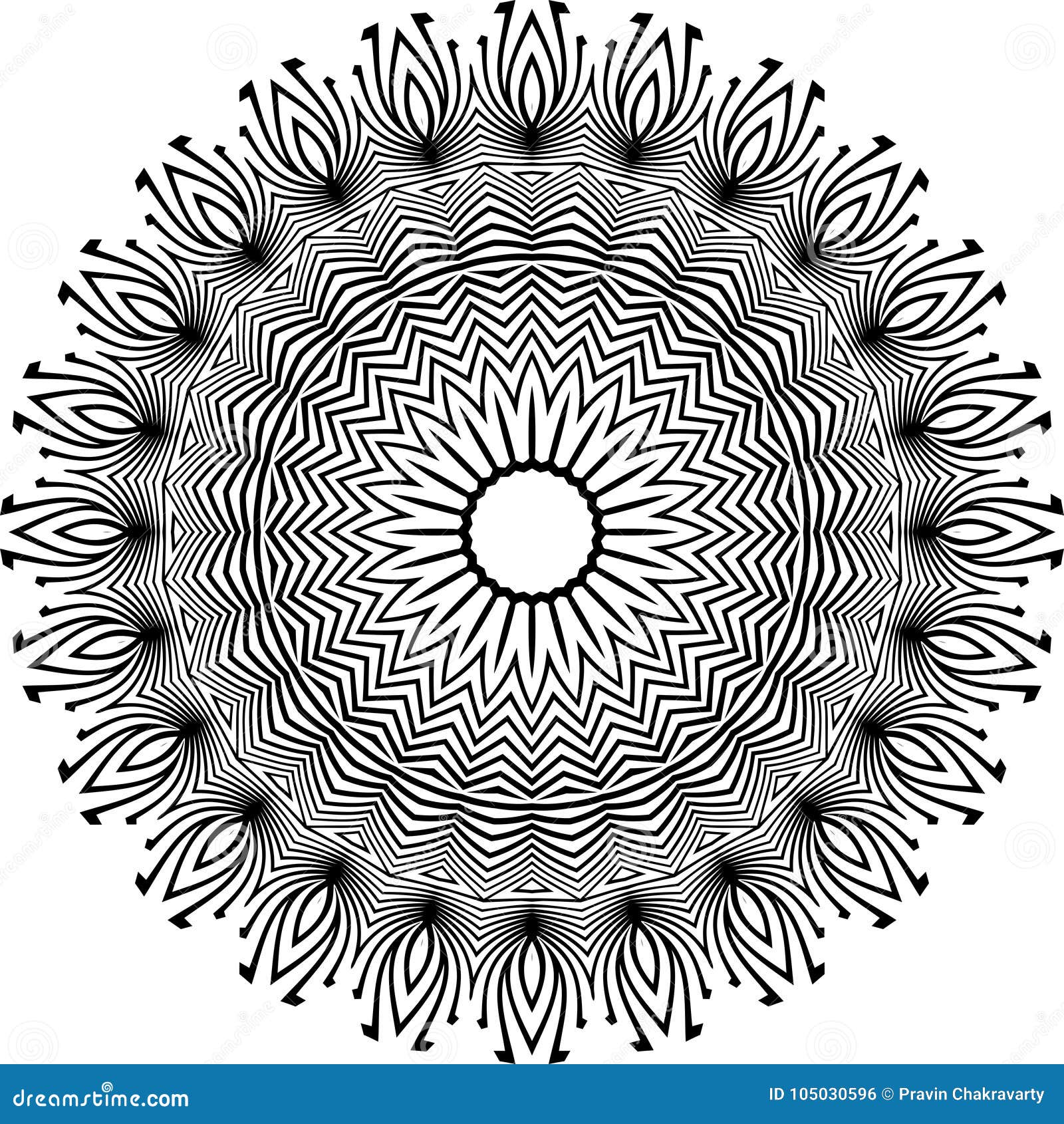 Vector Black and White Rounded Pattern Background, Vector Illustration ...