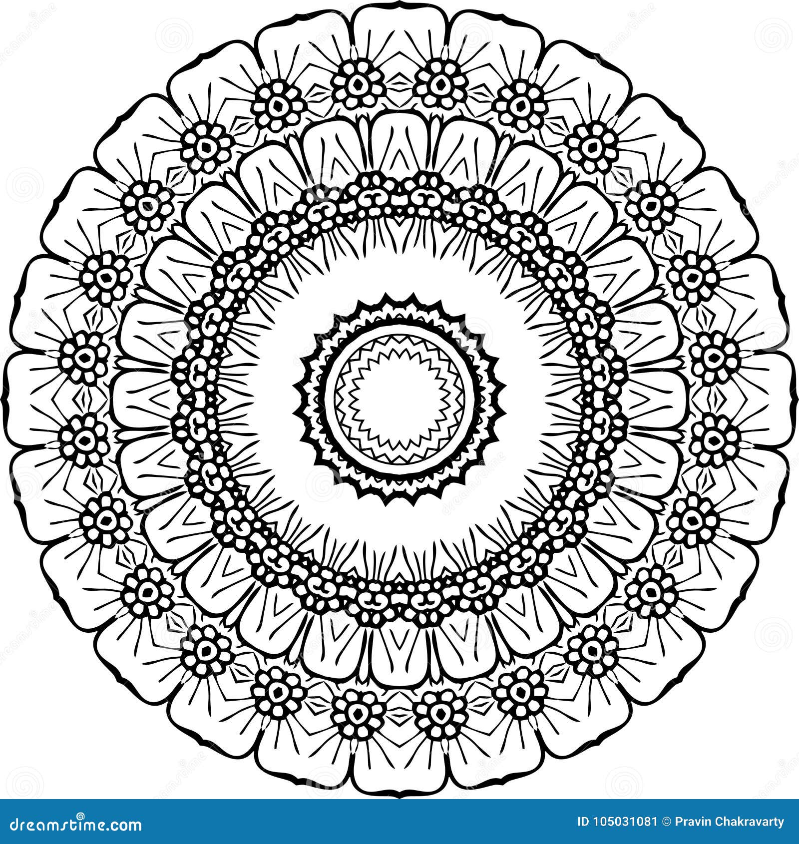 Vector Black and White Rounded Pattern Background, Vector Illustration ...