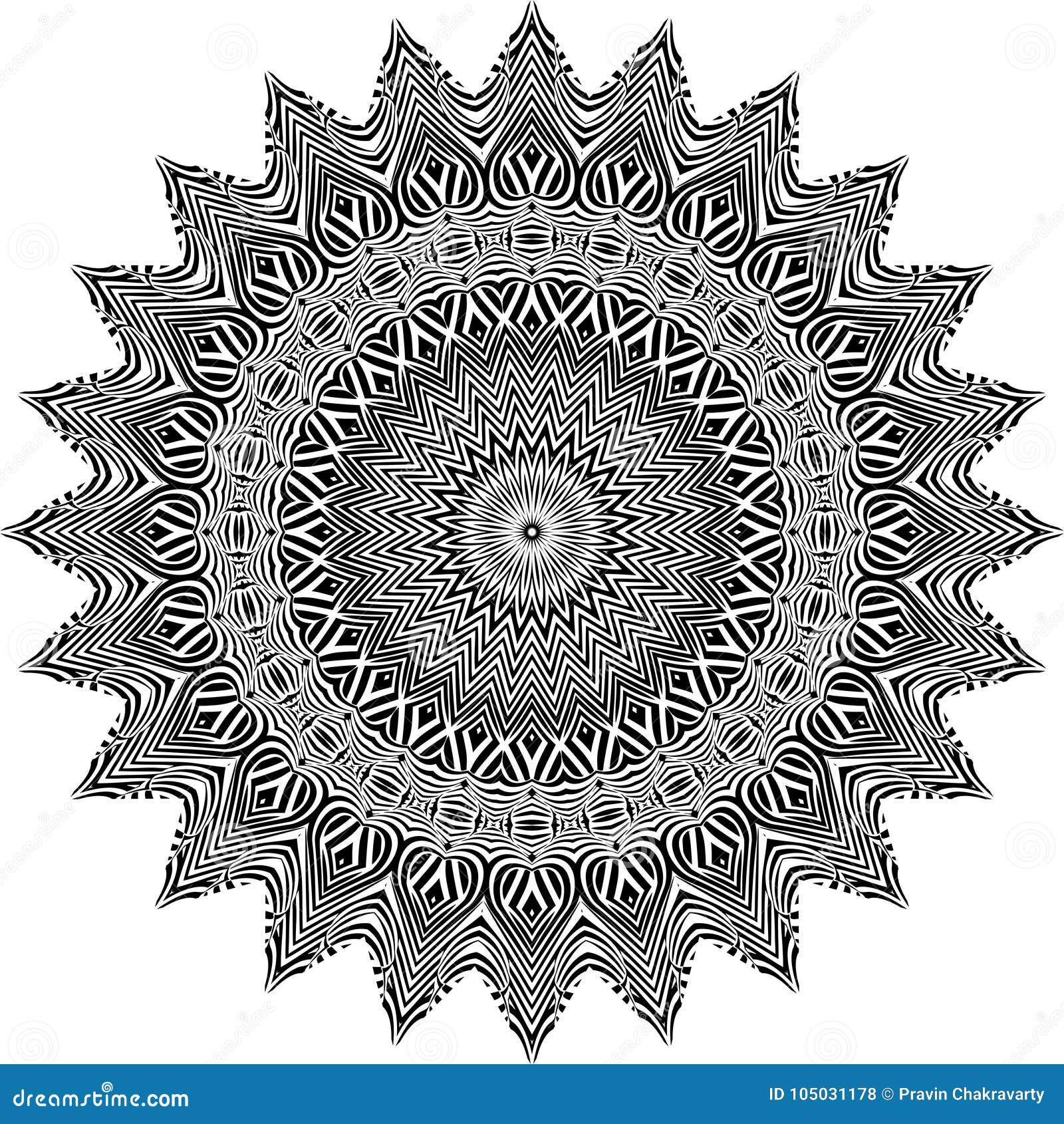 Vector Black and White Rounded Pattern Background, Vector Illustration ...