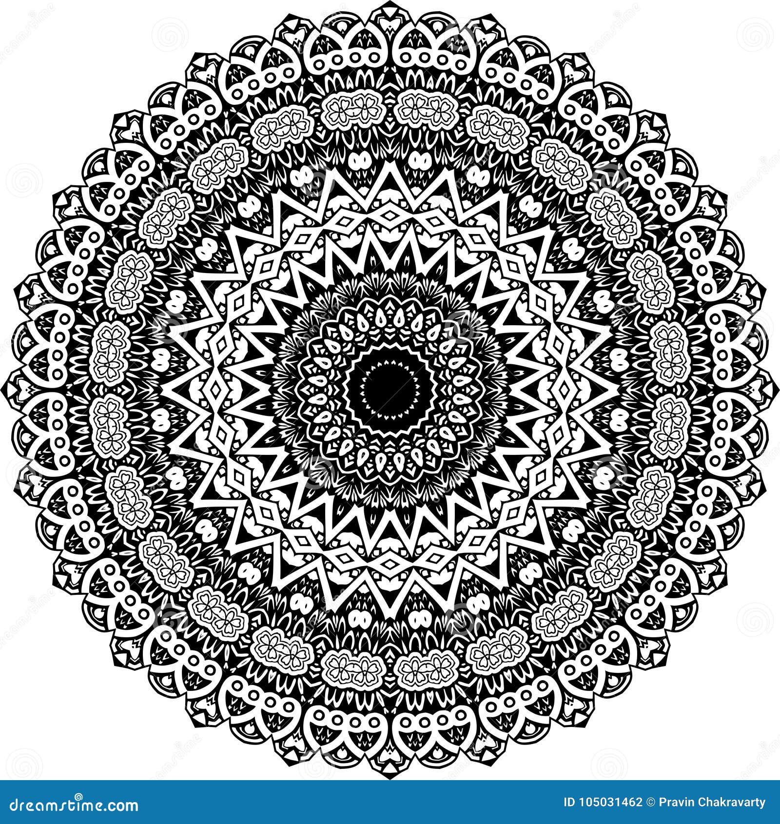 Vector Black and White Rounded Pattern Background, Vector Illustration ...