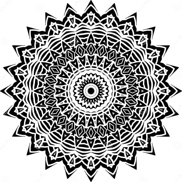 Vector Black and White Rounded Pattern Background, Vector Illustration ...