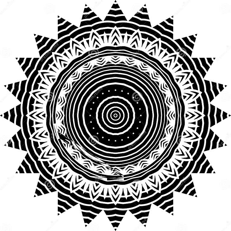 Vector Black and White Rounded Pattern Background, Vector Illustration ...