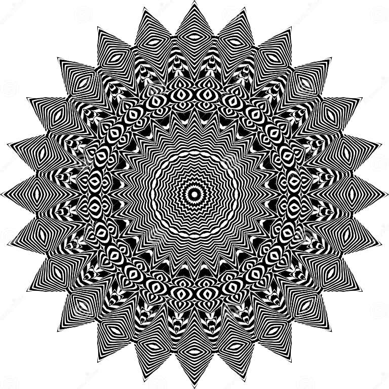 Vector Black and White Rounded Pattern Background, Vector Illustration ...