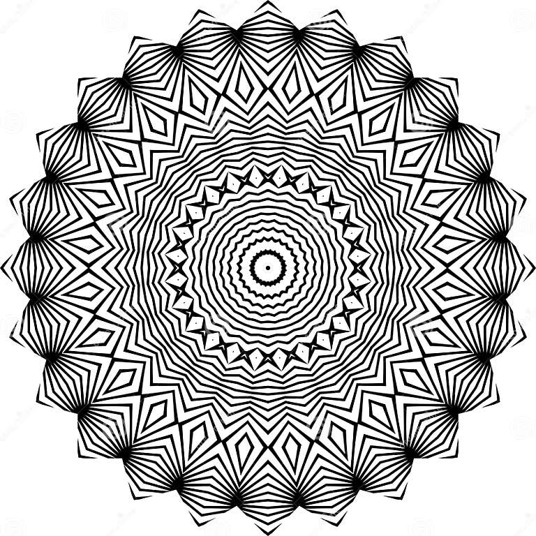 Vector Black and White Rounded Pattern Background, Vector Illustration ...