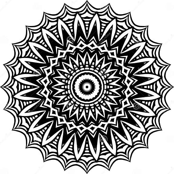 Vector Black and White Rounded Pattern Background, Vector Illustration ...