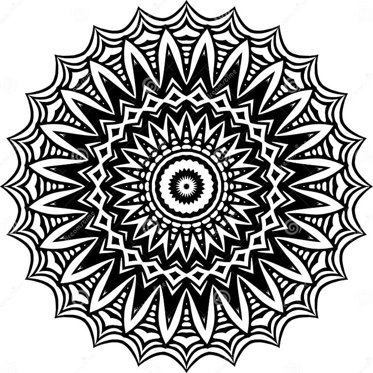 Vector Black and White Rounded Pattern Background, Vector Illustration ...