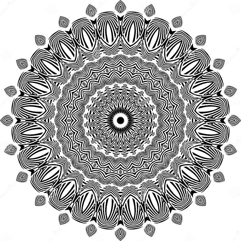 Vector Black and White Rounded Pattern Background, Vector Illustration ...