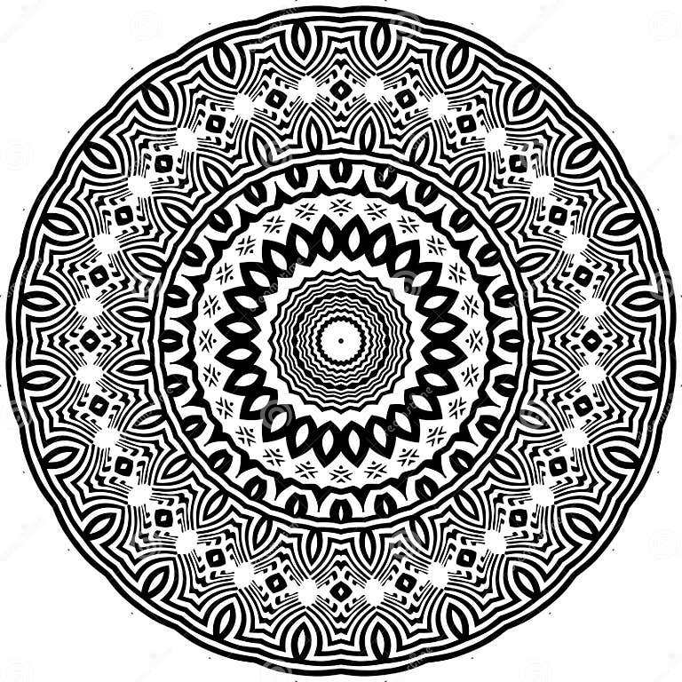 Vector Black and White Rounded Pattern Background, Vector Illustration ...