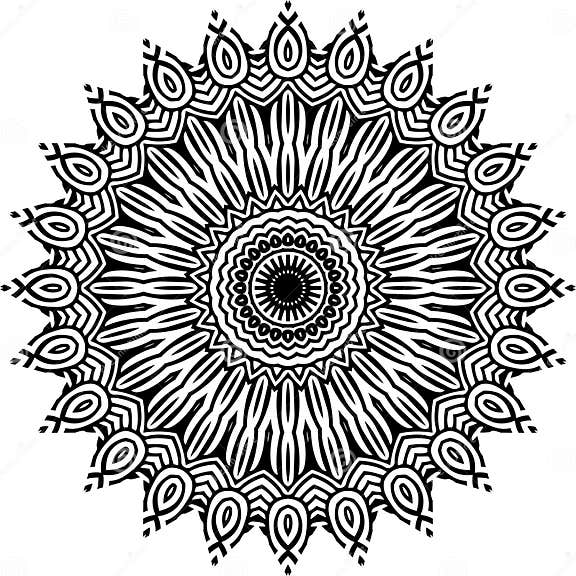 Vector Black and White Rounded Pattern Background, Vector Illustration ...