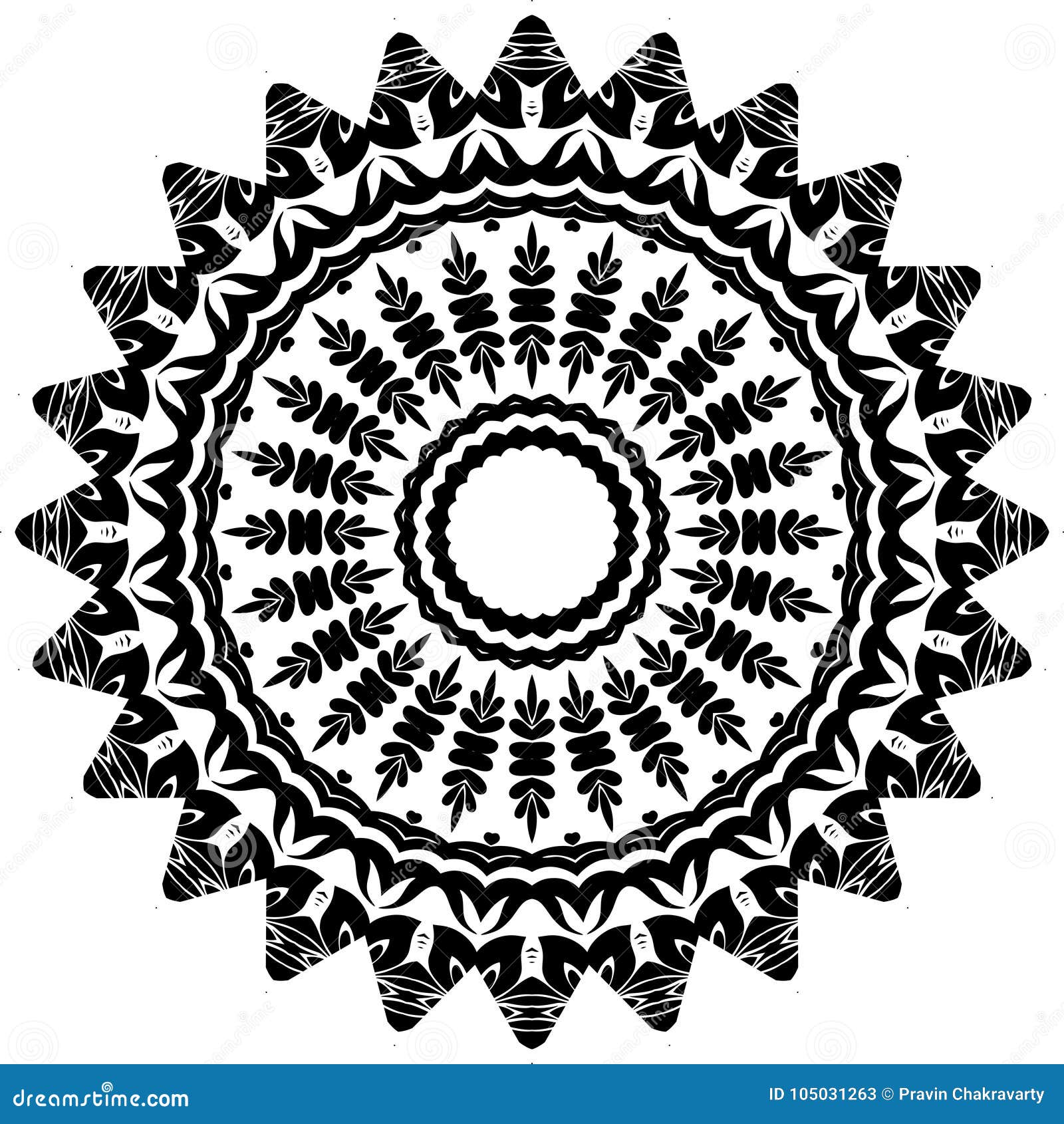 Vector Black and White Rounded Pattern Background, Vector Illustration ...