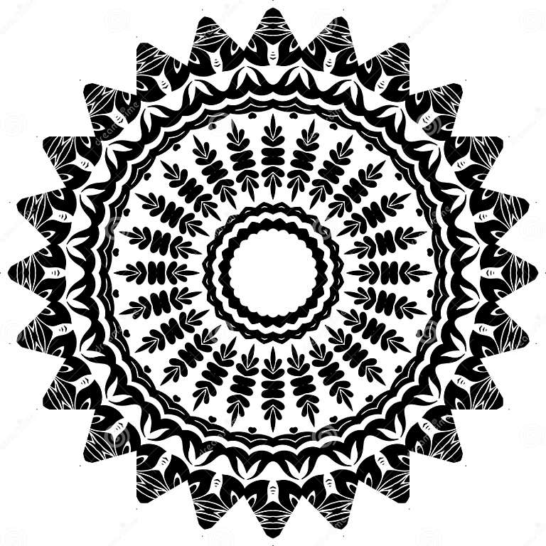 Vector Black and White Rounded Pattern Background, Vector Illustration ...