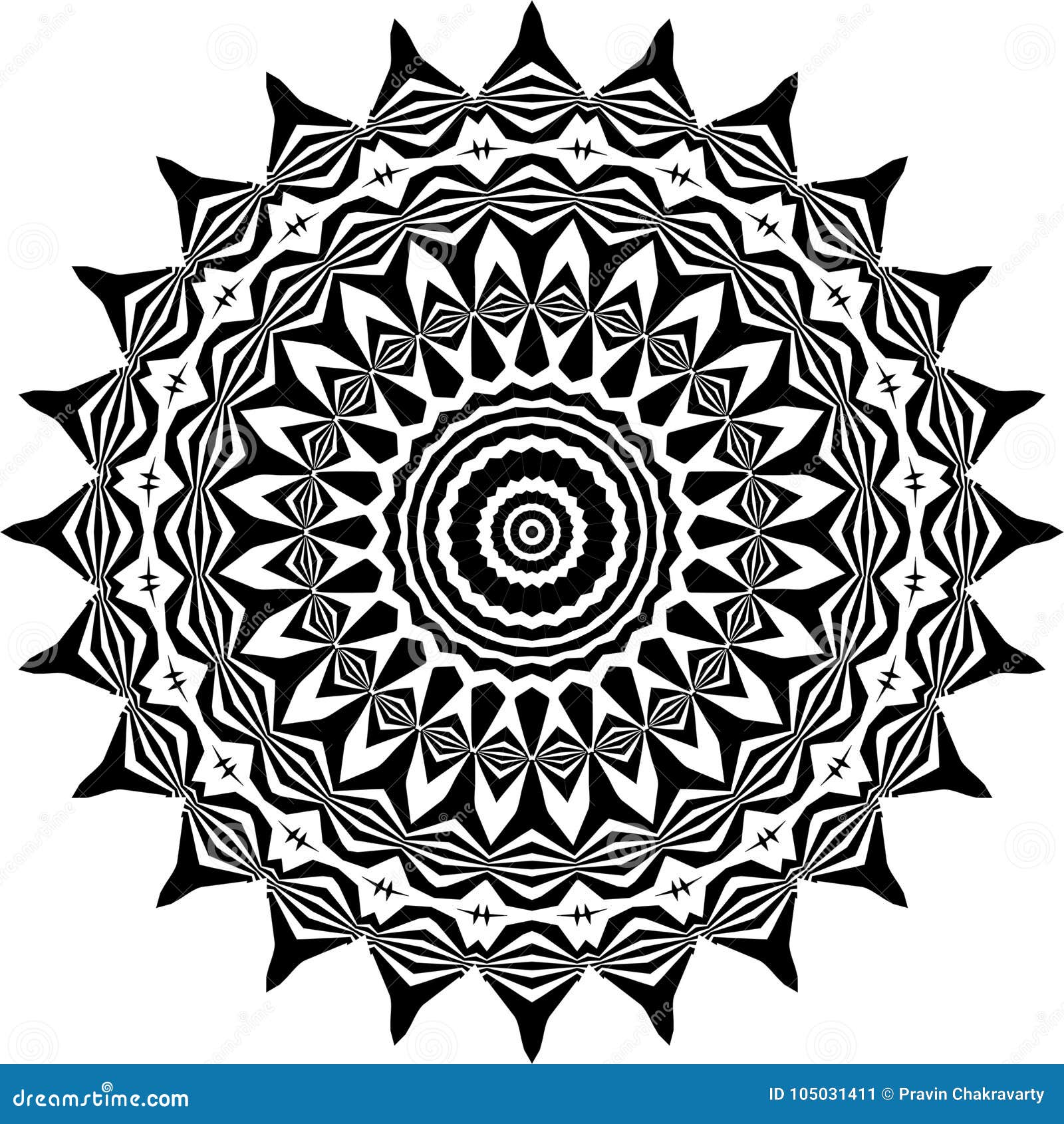 Vector Black and White Rounded Pattern Background, Vector Illustration ...