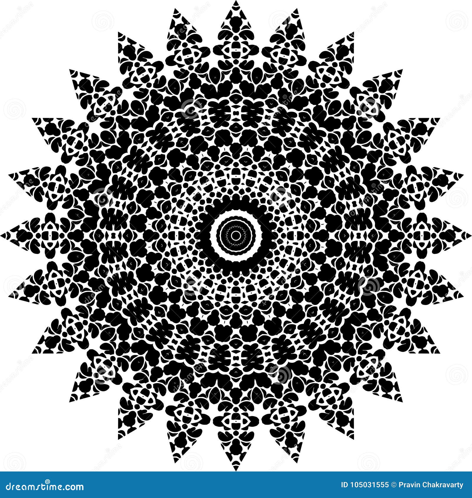 Vector Black and White Rounded Pattern Background, Vector Illustration ...