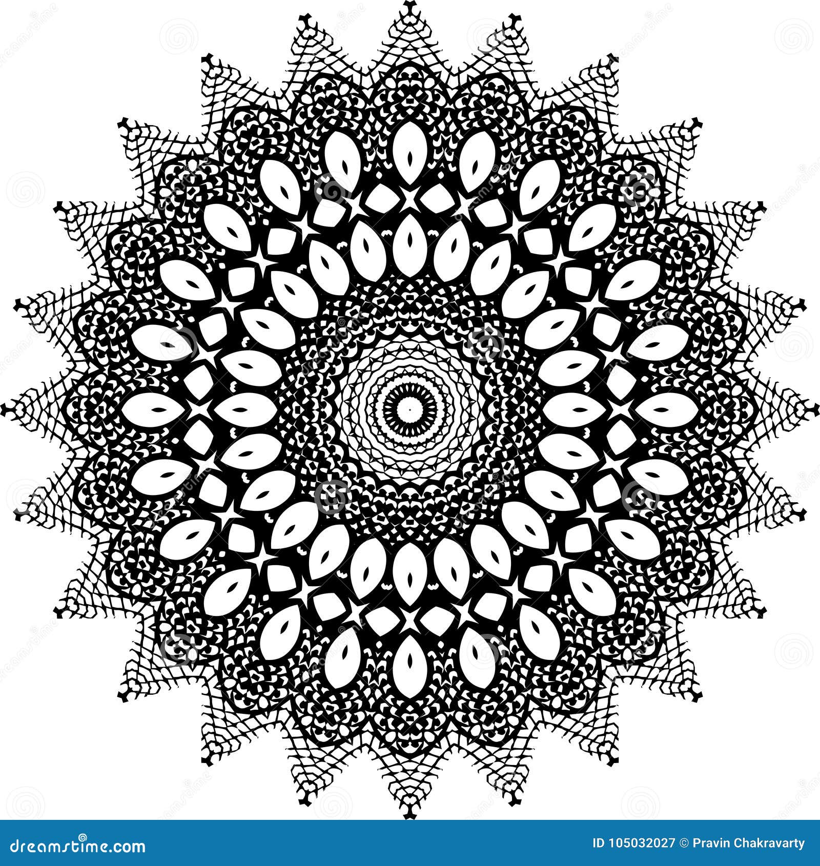 Vector Black and White Rounded Pattern Background, Vector Illustration ...