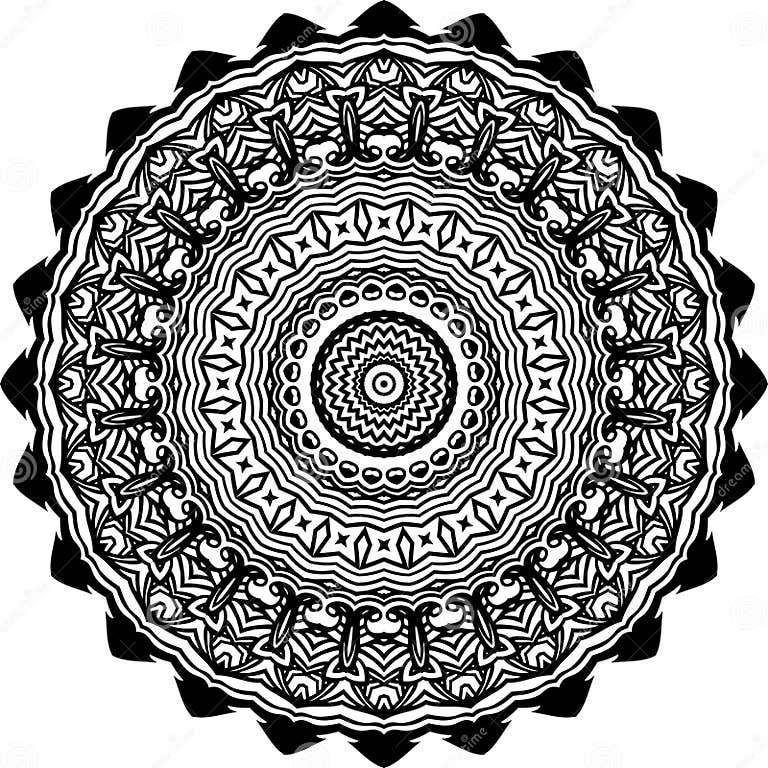 Vector Black and White Rounded Pattern Background, Vector Illustration ...