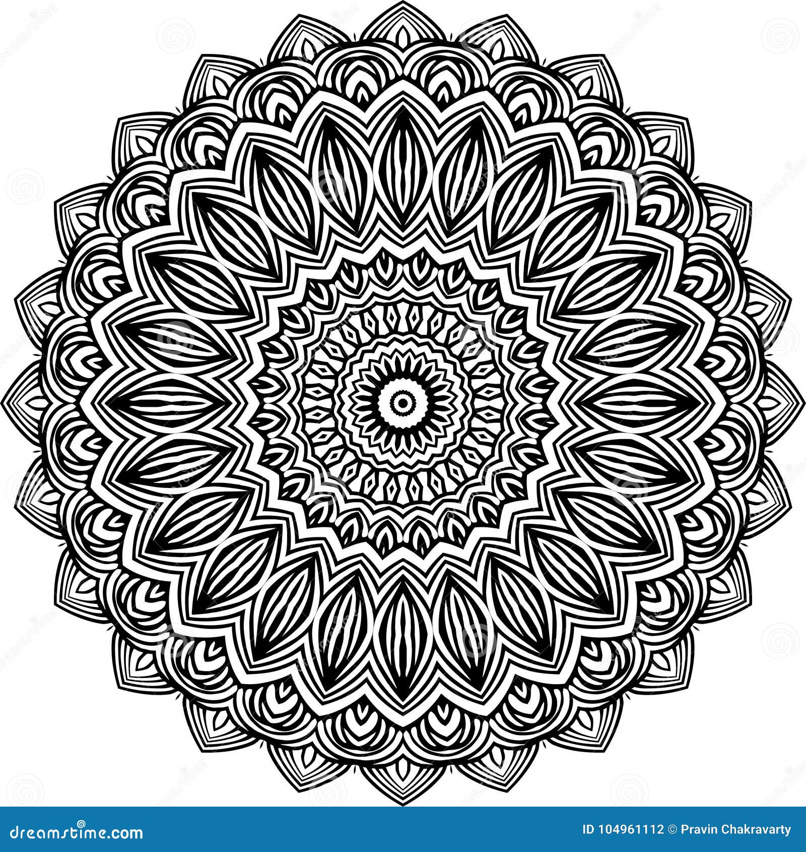 Vector Black and White Rounded Pattern Background, Vector Illustration ...
