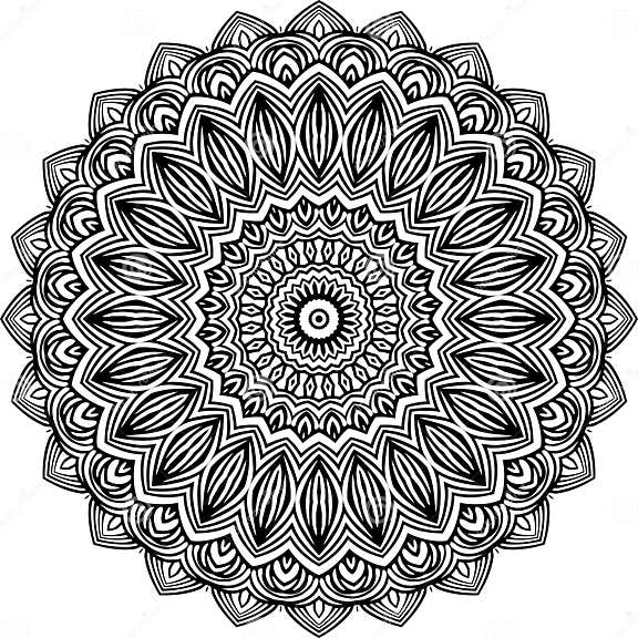 Vector Black and White Rounded Pattern Background, Vector Illustration ...