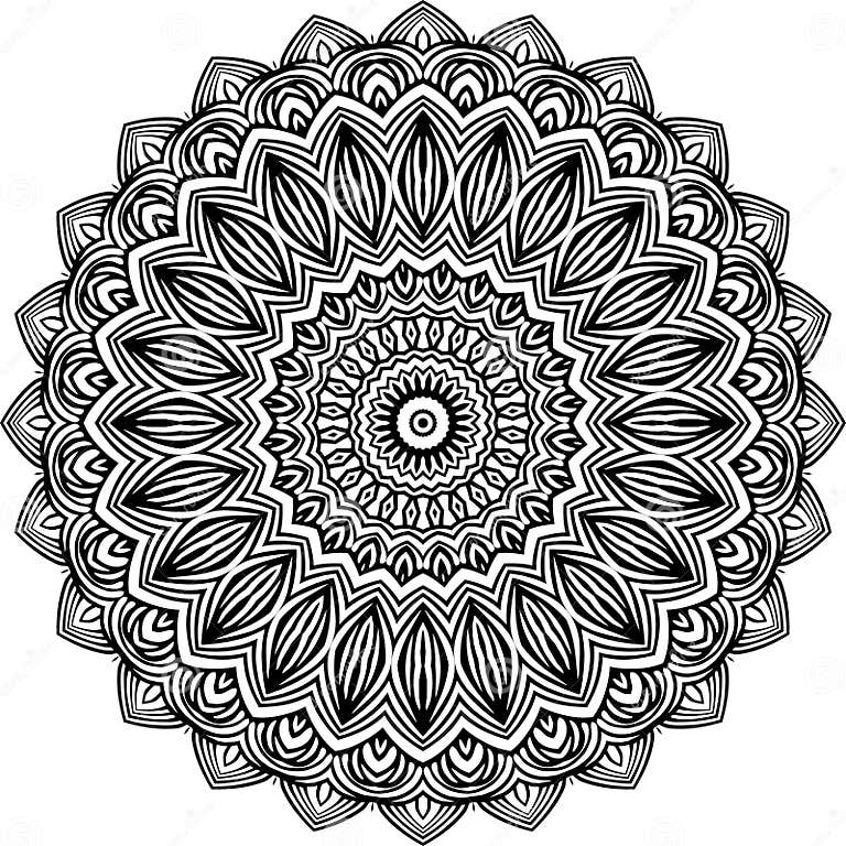 Vector Black and White Rounded Pattern Background, Vector Illustration ...