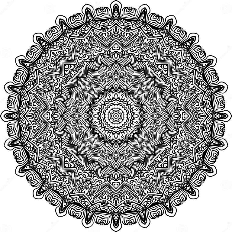 Vector Black and White Rounded Pattern Background, Vector Illustration ...