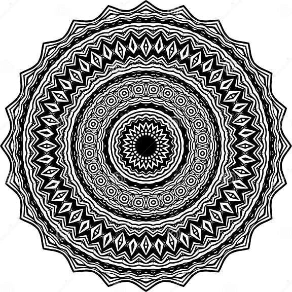 Vector Black and White Rounded Pattern Background, Vector Illustration ...