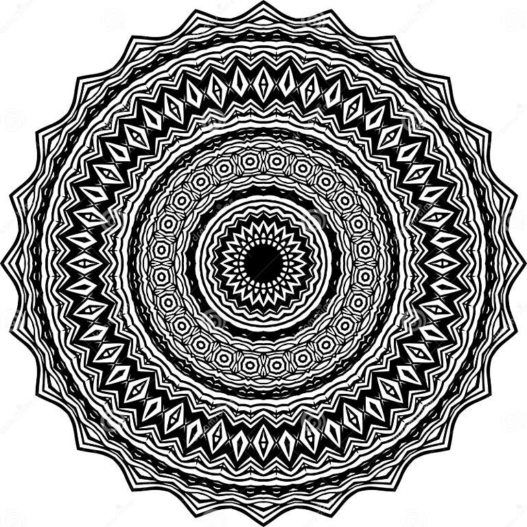 Vector Black and White Rounded Pattern Background, Vector Illustration ...