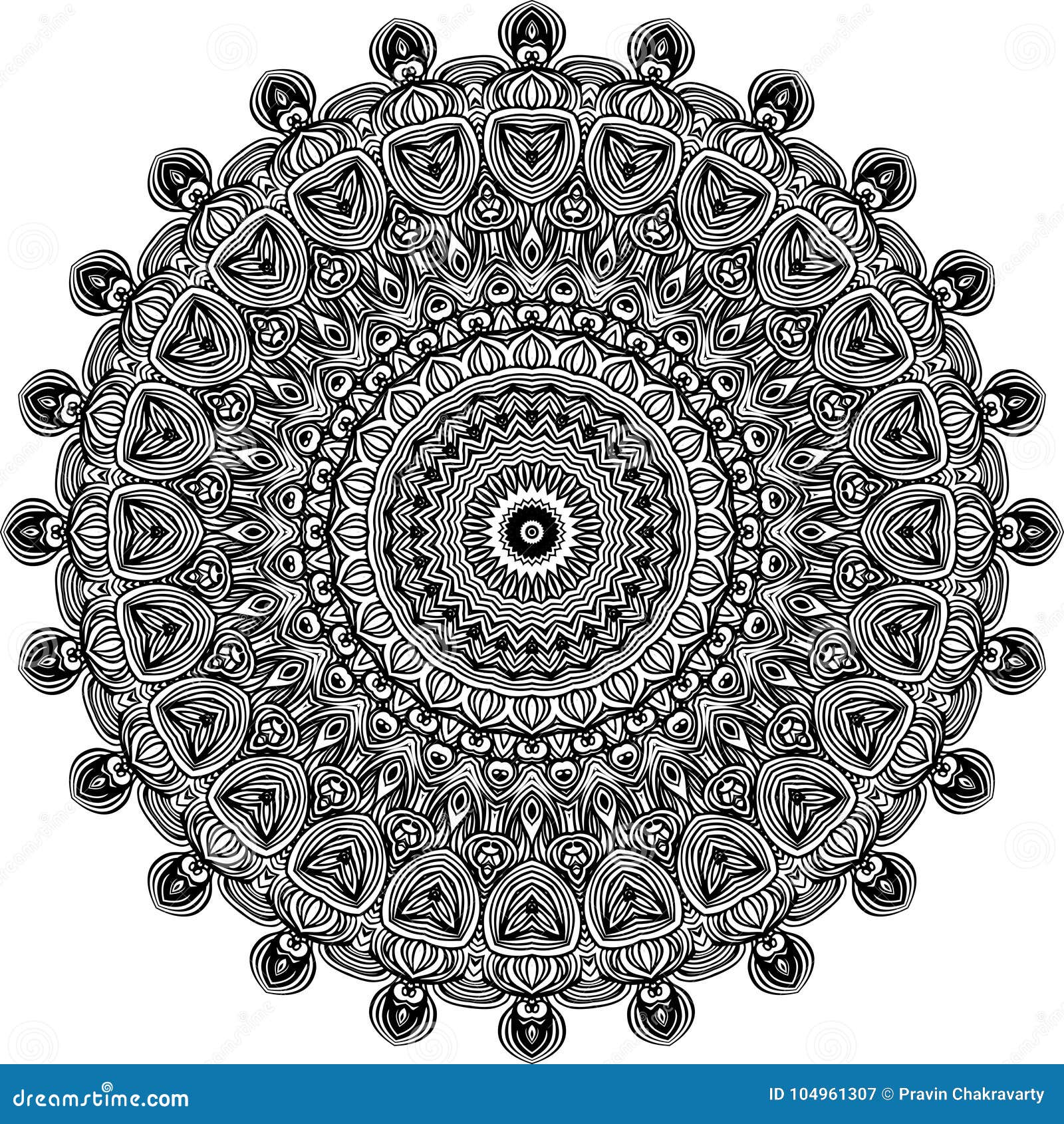 Vector Black and White Rounded Pattern Background, Vector Illustration ...
