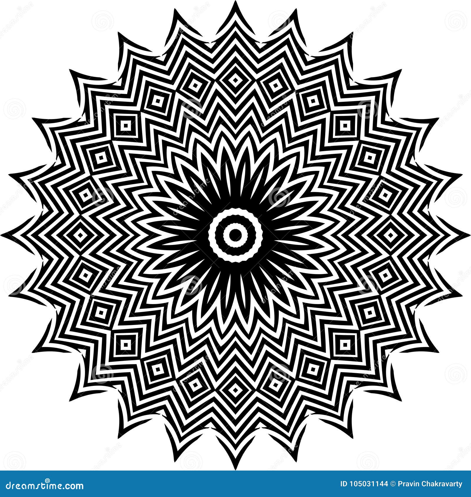 Vector Black and White Rounded Pattern Background, Vector Illustration ...