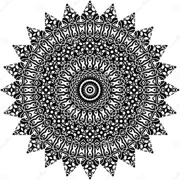 Vector Black and White Rounded Pattern Background, Vector Illustration ...