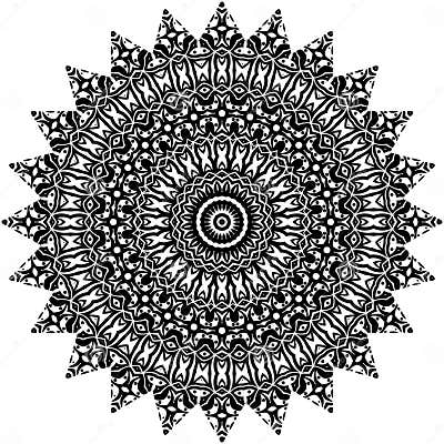 Vector Black and White Rounded Pattern Background, Vector Illustration ...