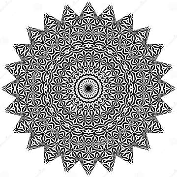 Vector Black and White Rounded Pattern Background, Vector Illustration ...