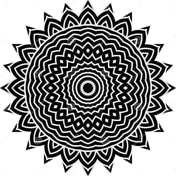 Vector Black and White Rounded Pattern Background, Vector Illustration ...