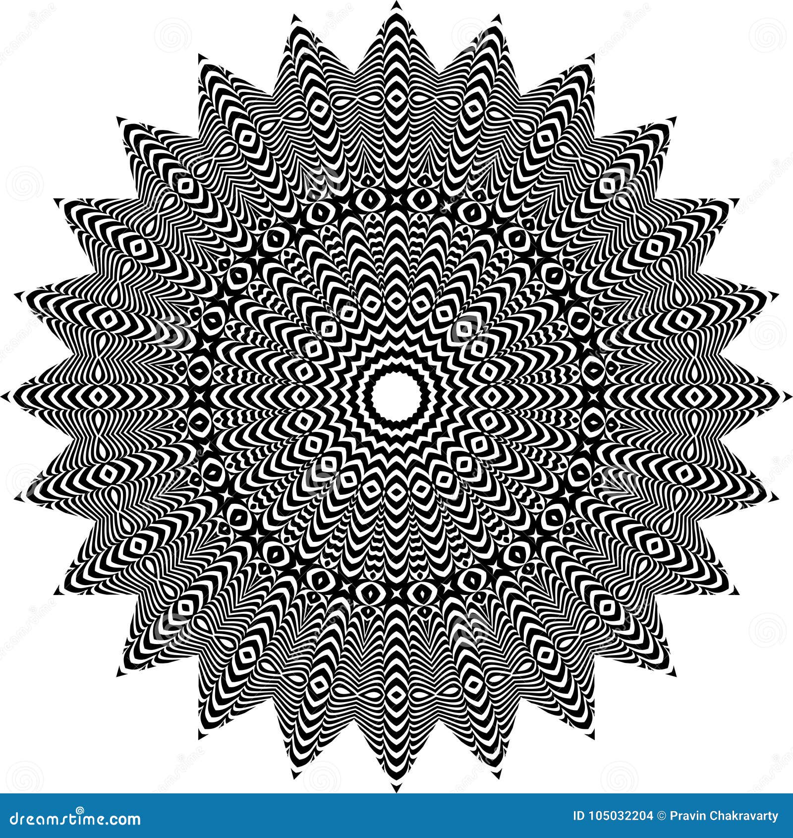 Vector Black and White Rounded Pattern Background, Vector Illustration ...