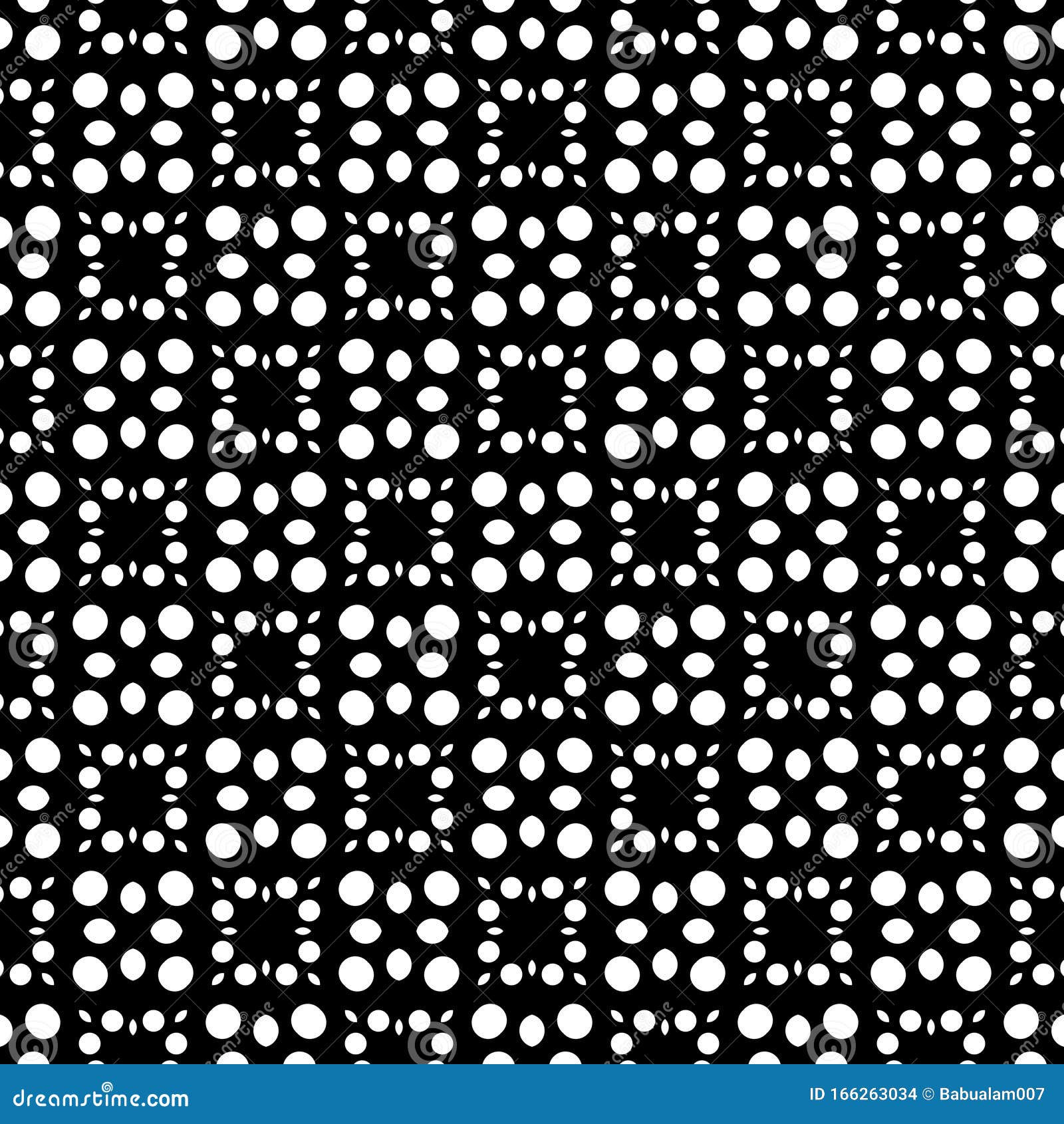 Vector Black and White Seamless Octagon and Rhombus Pattern, Simple ...