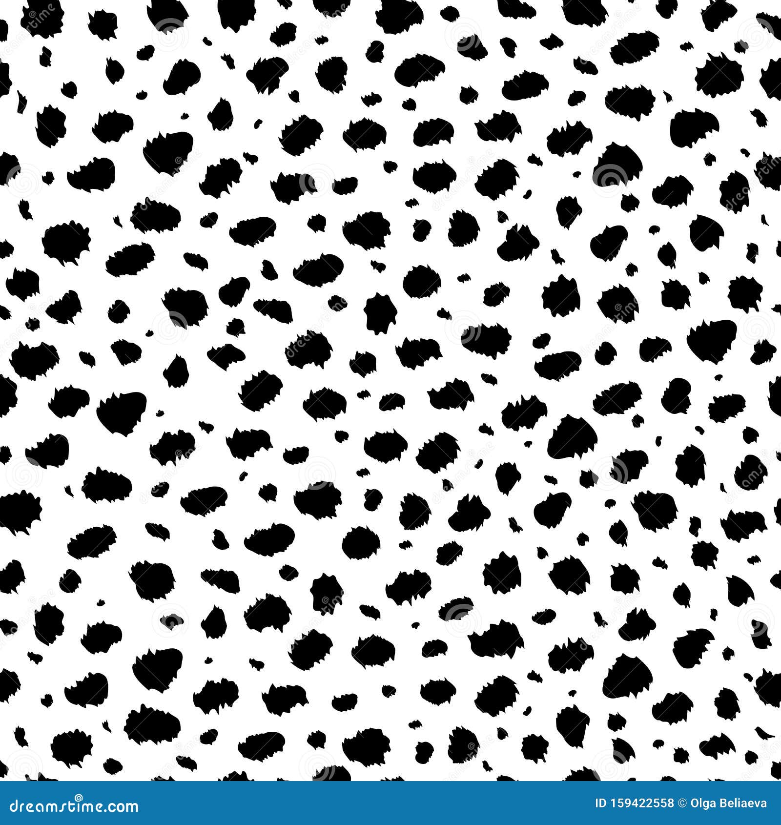 Vector Black and White Seamless Pattern of Cheetah Skin Print. Stock ... Vector Black and White Seamless Pattern of Cheetah Skin Print. Stock ...