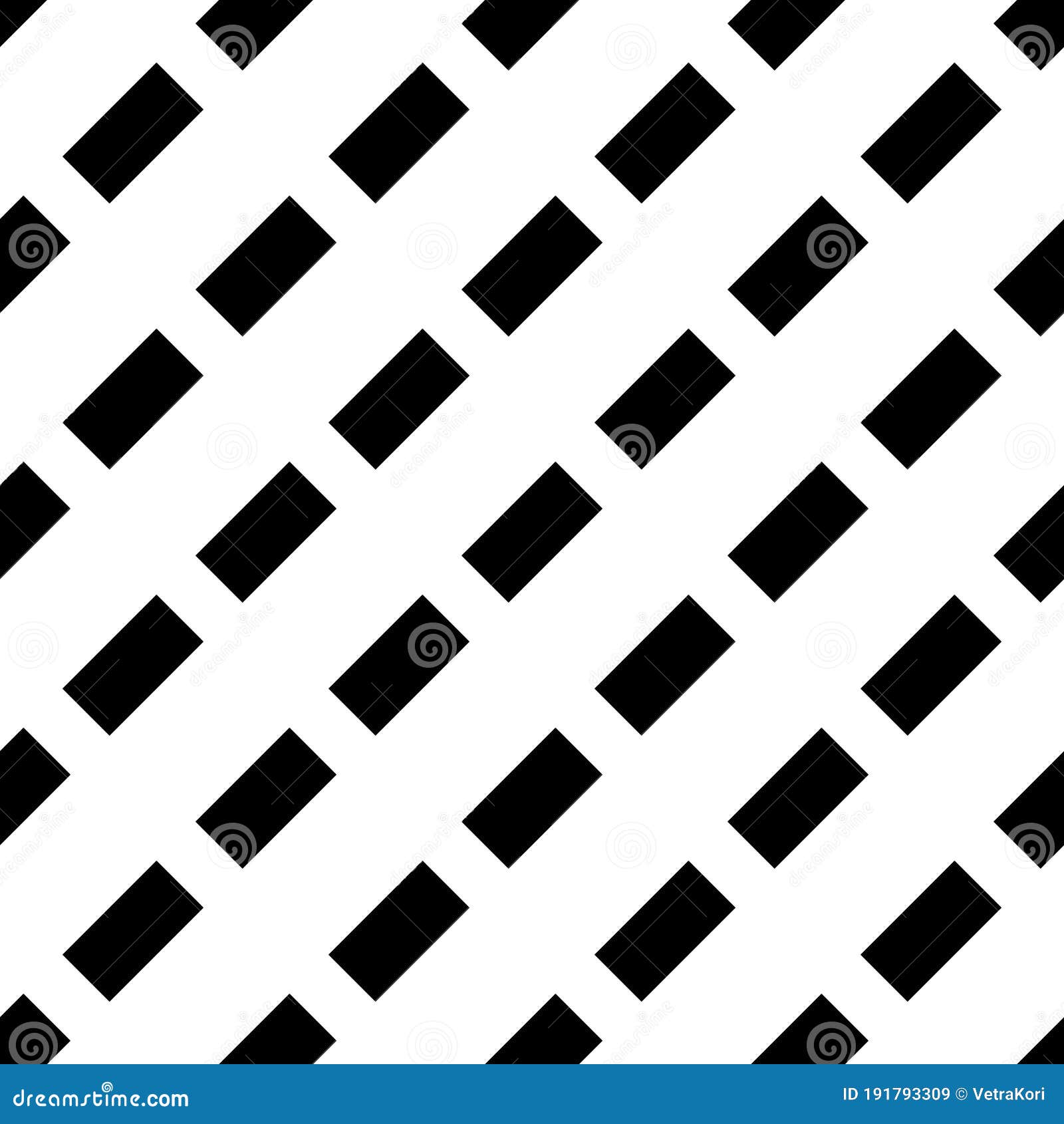 Vector Black White Seamless Pattern Stock Vector - Illustration of ...
