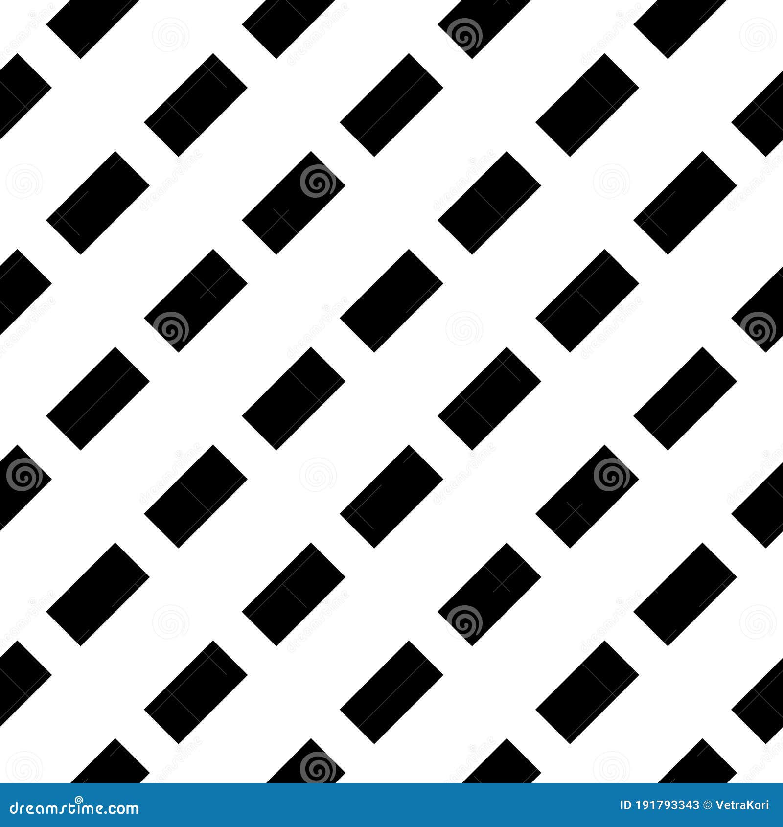 Vector Black White Seamless Pattern Stock Vector - Illustration of ...