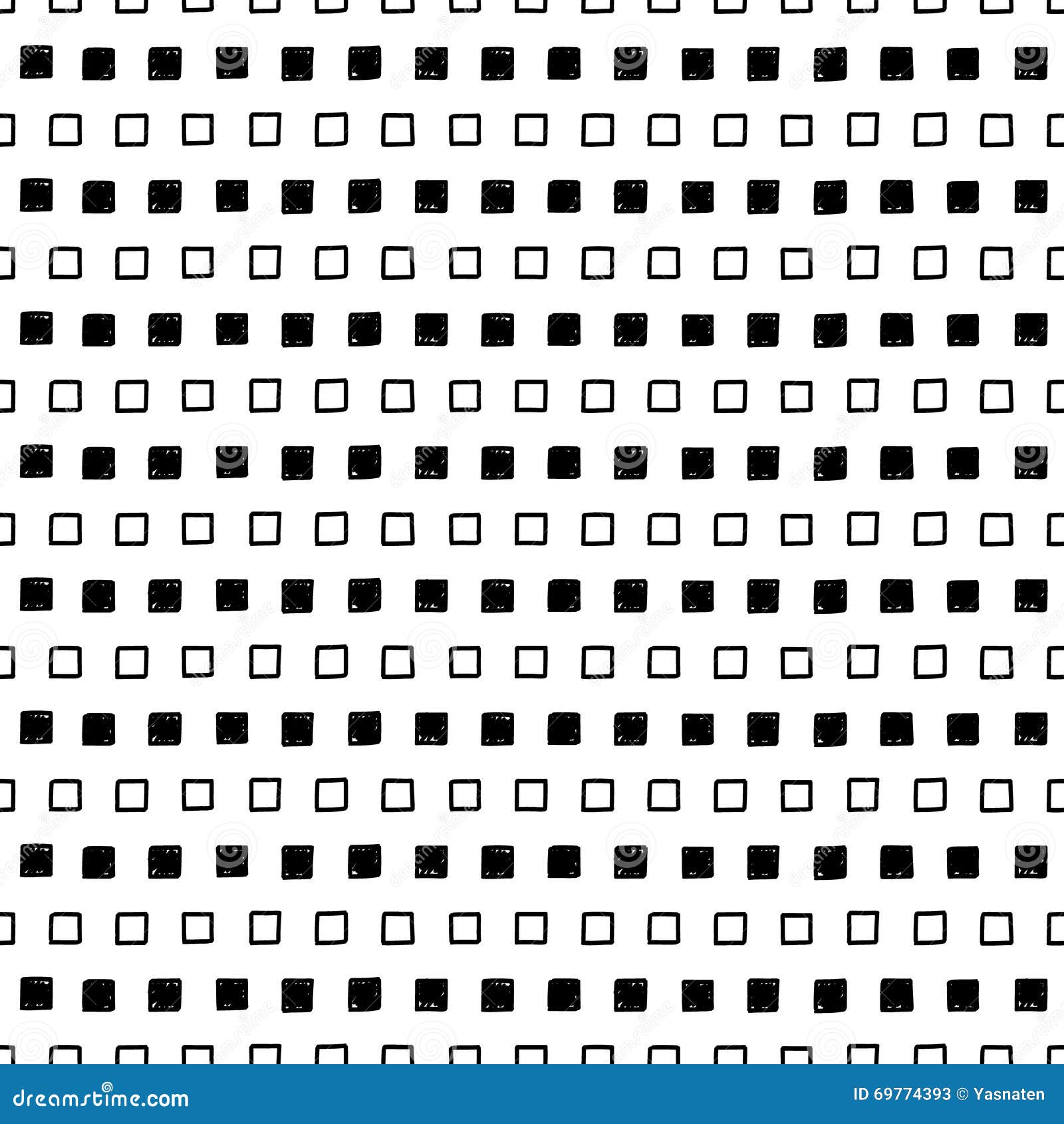 Vector Black and White Square Design Stock Vector - Illustration of ...