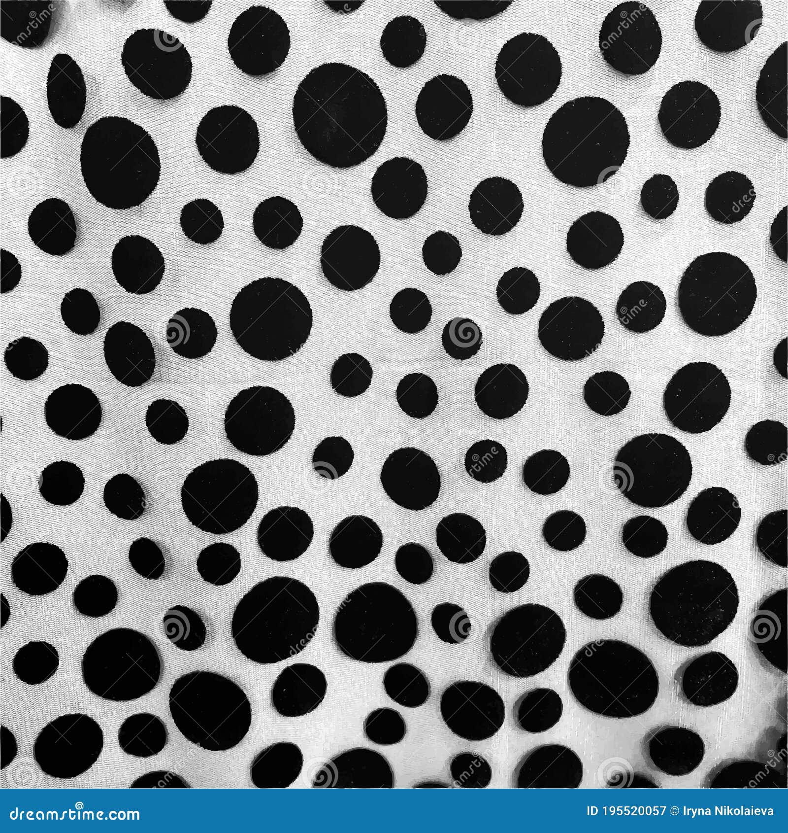 Vector Black and White Tulle Texture with Dots for Design and ...