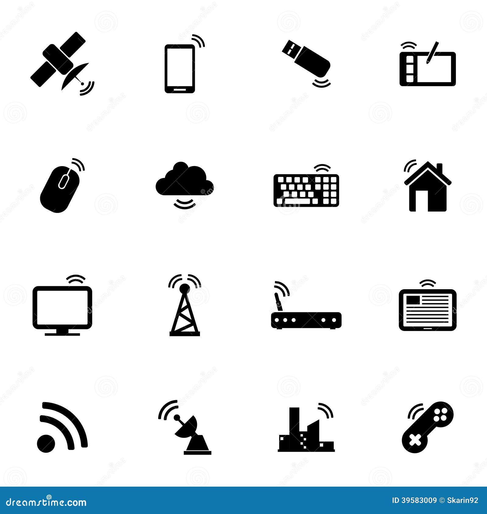 Wi-fi Wireless Icons. Visualization Of Wi-fi Connection Signal Quality ...