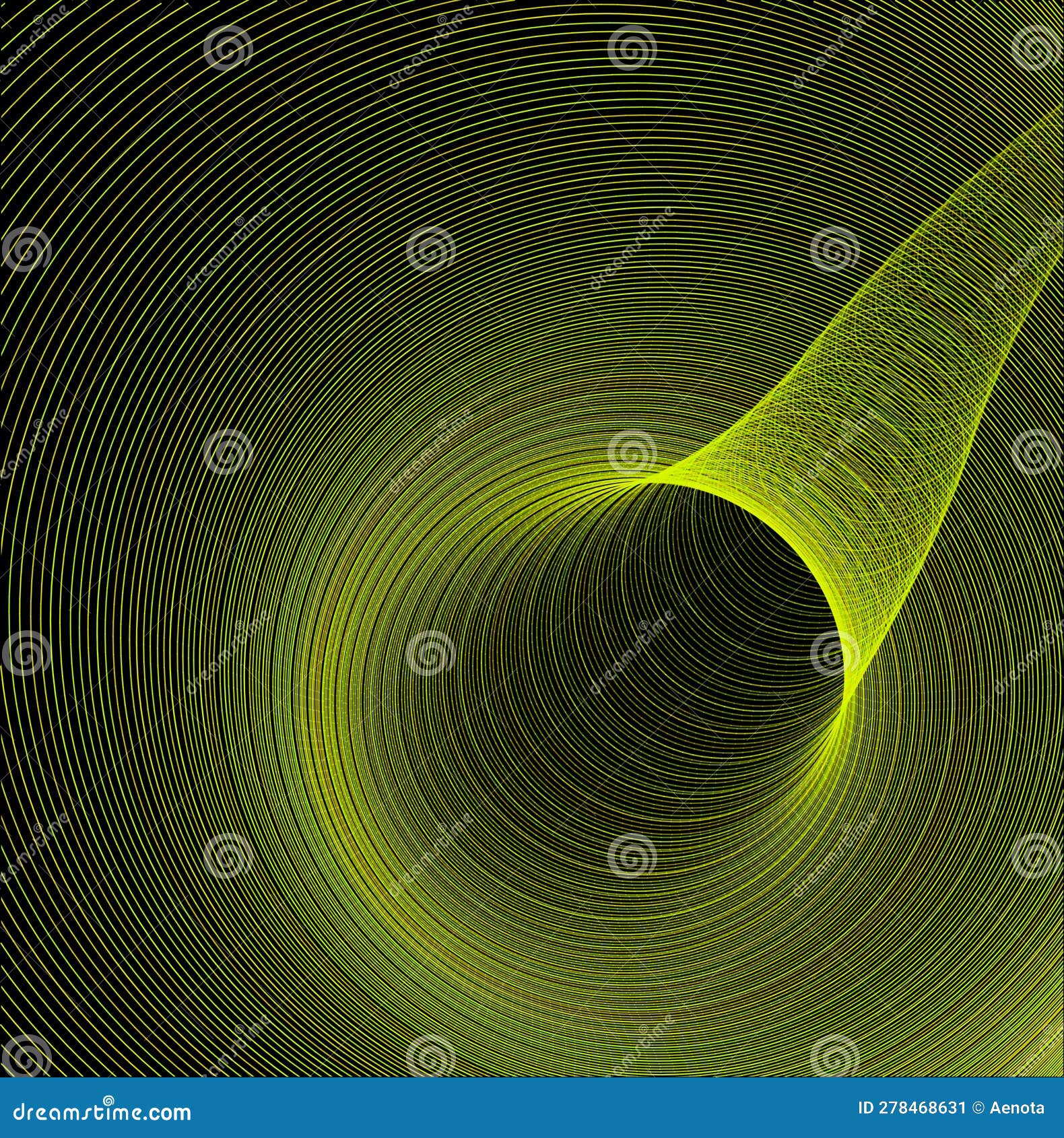 Gravitational Tunnel, Space-time Tunnel. Time Traveler Royalty-Free ...