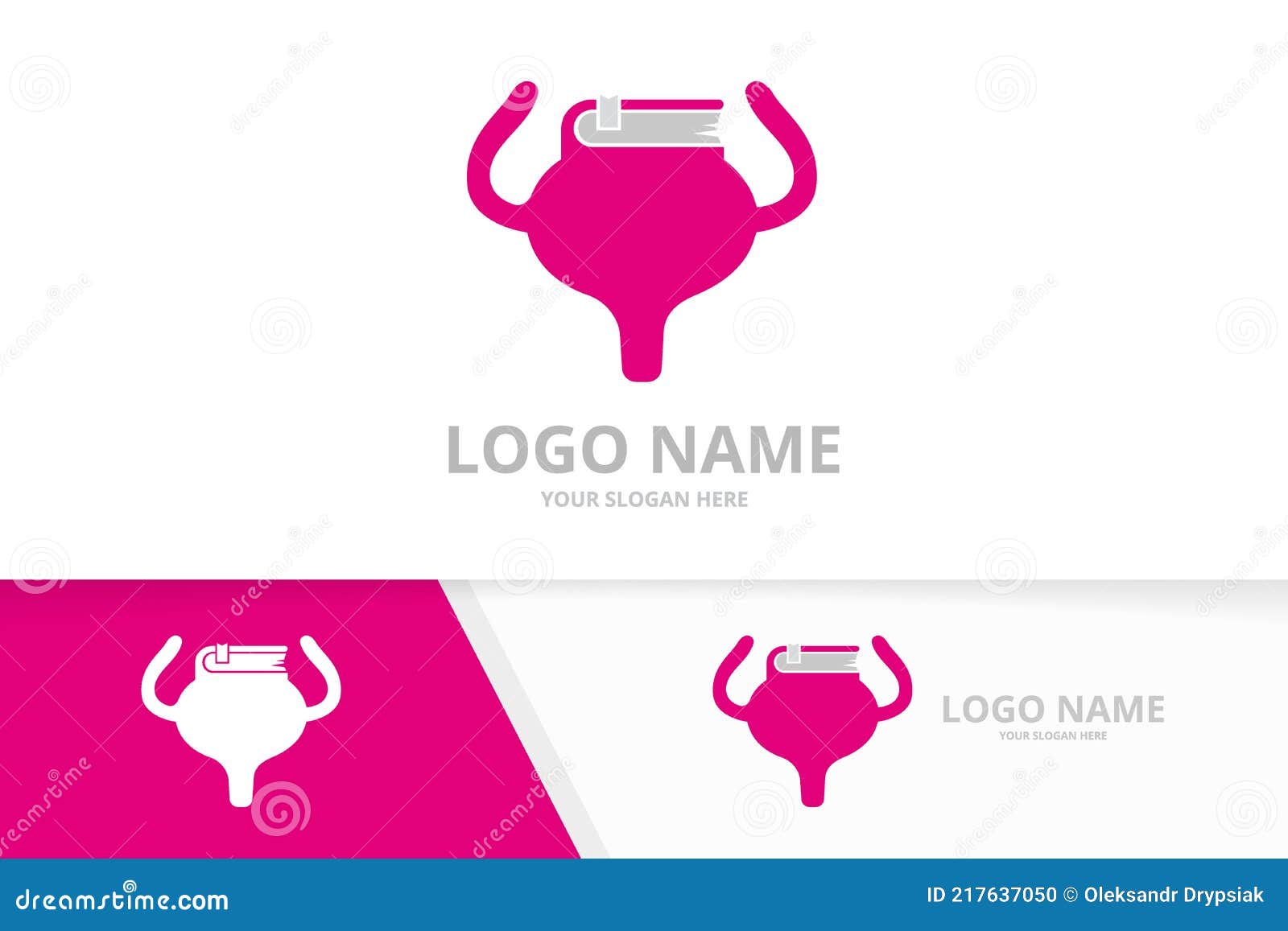 Vector Bladder and Book Logo Combination. Urinary Tract Logotype Design ...